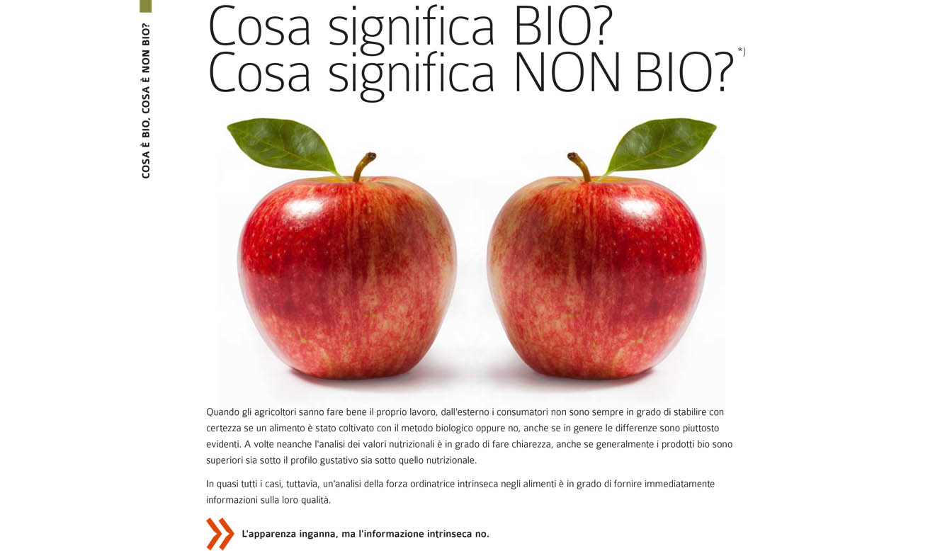 Bio-NonBio – L’energia invisibile negli alimenti – BIO e NON BIO a ...